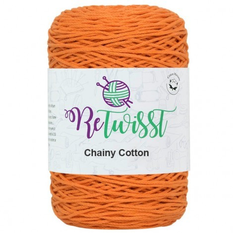 Narancs (26) Retwisst Chainy Cotton zsinórfonal (3 mm) - Ken